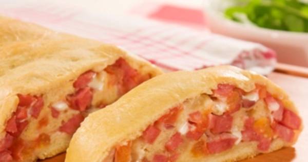 Pizza enrolada no Receita de Família desta semana