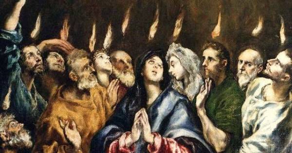 Mistérios Gloriosos - A Vinda do Espírito Santo sobre Maria e os ...